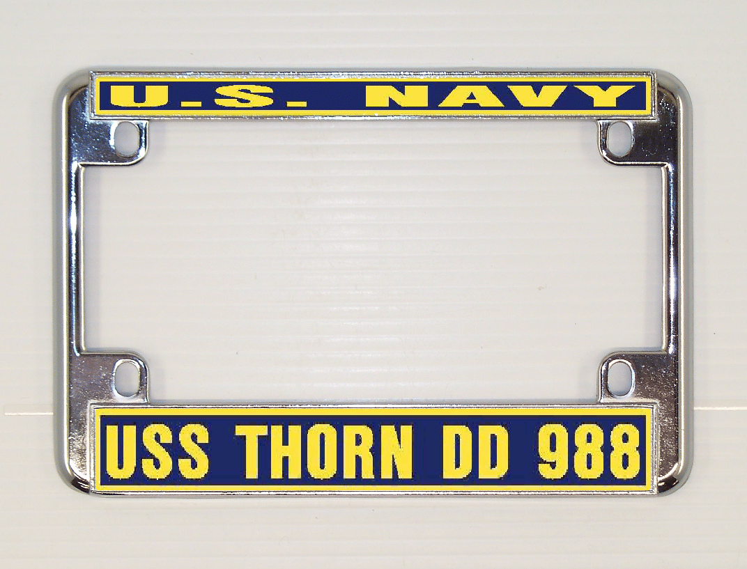 USS THORN DD 988 License Plate Frame U S Navy USN Military Car-Truck ...