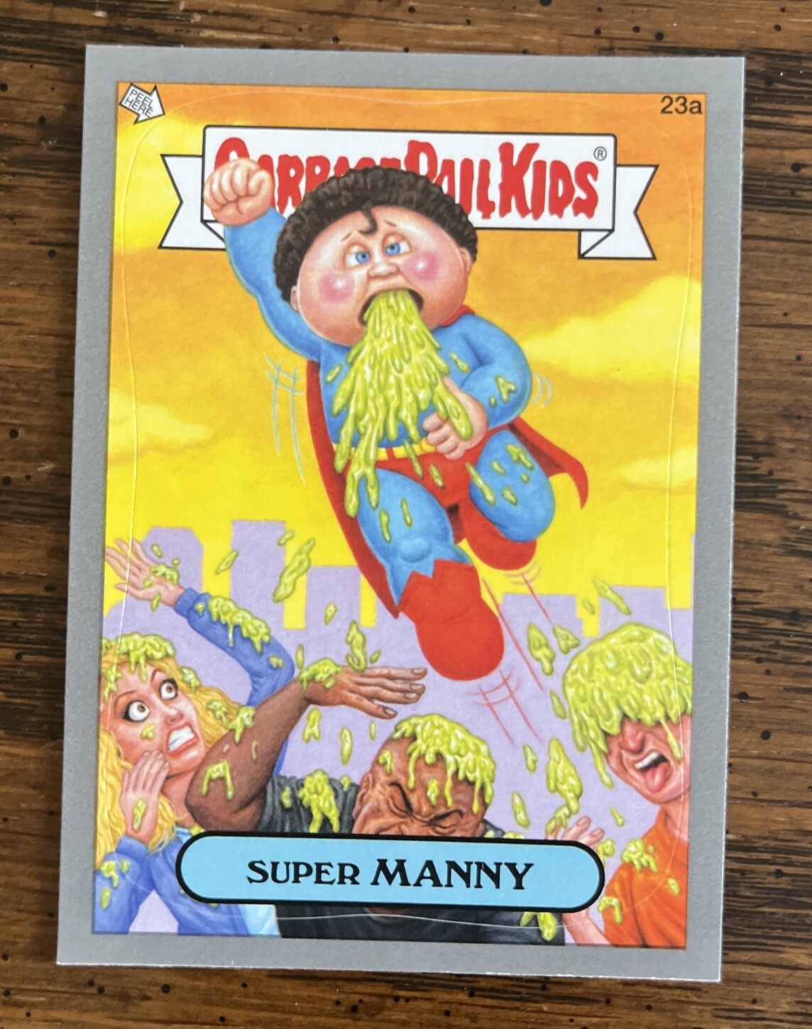 SUPER MANNY 23a Garbage Pail Kids 2012 Brand New Series 1 Silver ...