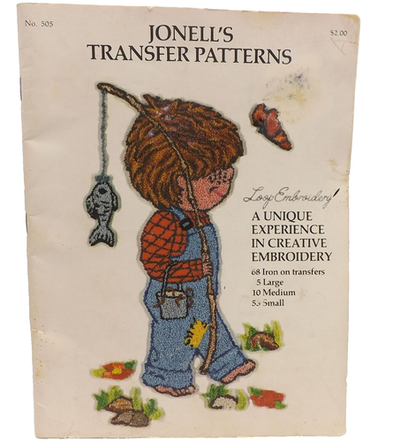 Jonell's Iron-on Transfer Patterns Punch Needle Loop Embroidery Booklet ...
