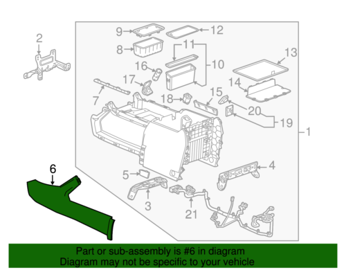 GM Jet Black Passenger Side Front Floor Console Extension Panel ...