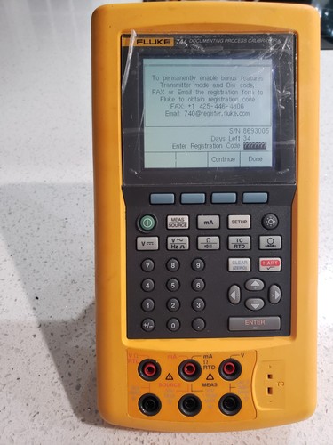 Fluke 744 Documenting Process Calibrator with HART Communication | eBay