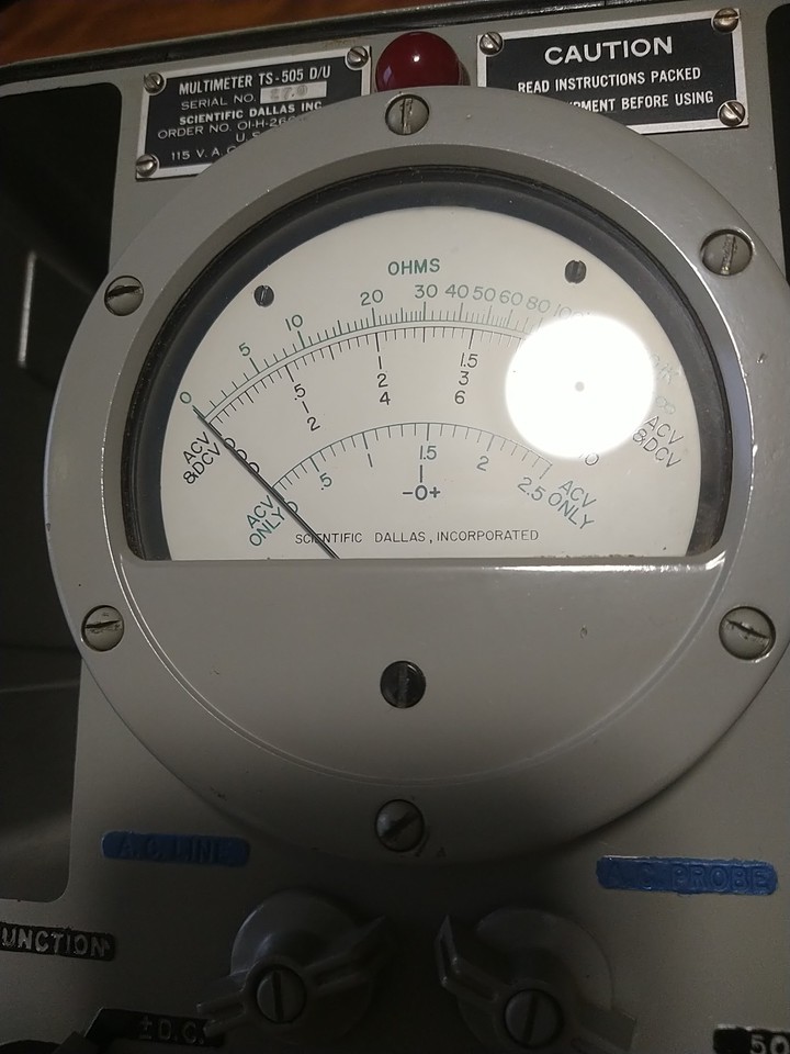 MILITARY MULTIMETER TS-505D/U VINTAGE TESTER FOR COLLECTORS VERY NICE ...