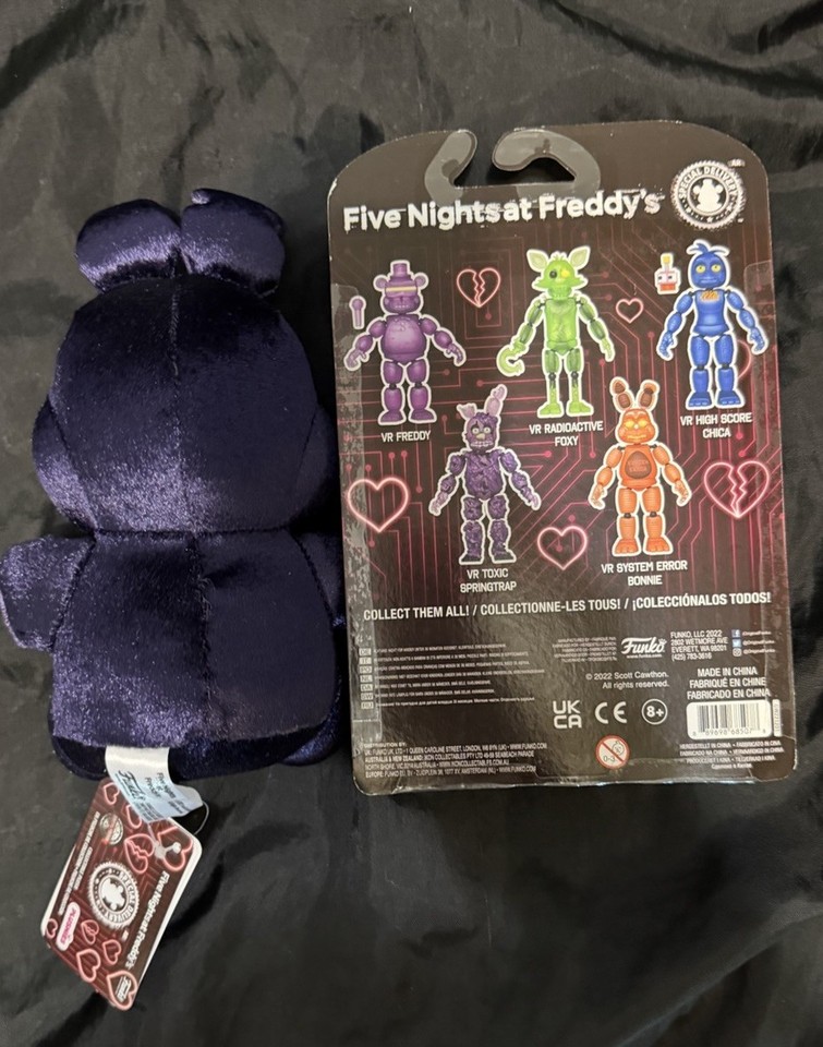 New HTF Funko Five Nights At Freddy's Plush & Action Figure BLACK HEART ...