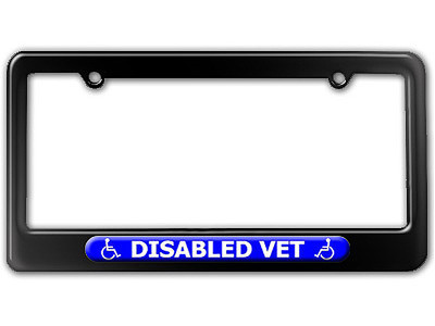 Disabled Vet - Handicapped Veteran License Plate Tag Frame | eBay