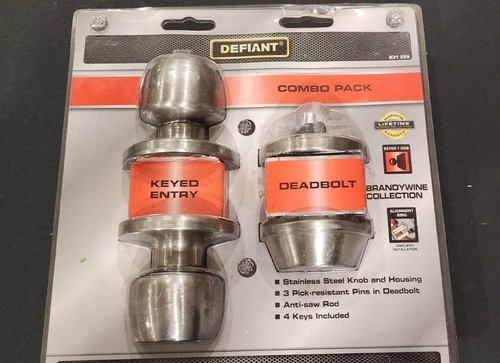 Defiant Keyed Entry & Deadbolt SS Combo Pack 831 255 | eBay