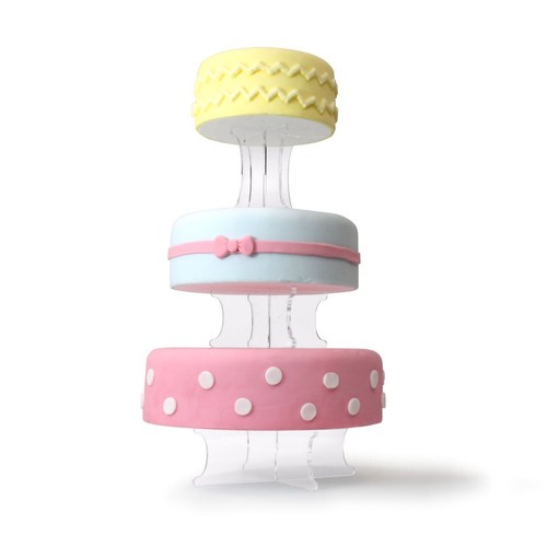 Clear Acrylic 3 Tier Wedding Cake Display Stand Perspex Cake Risers ...