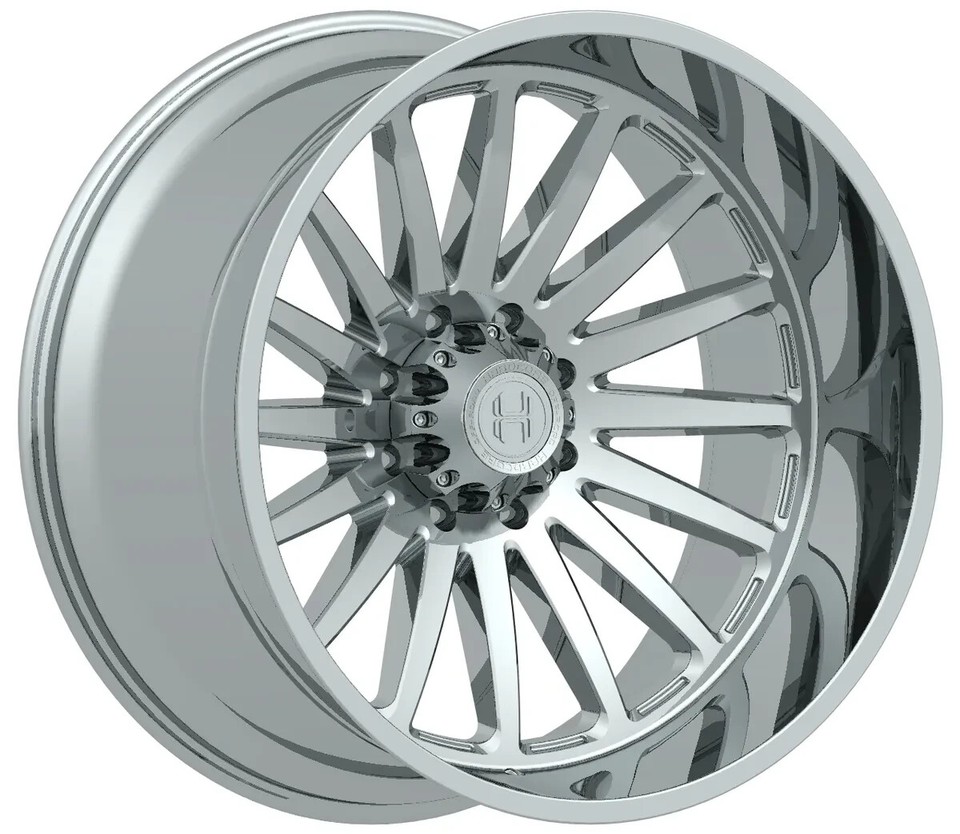 26x14 Chrome Hardcore HC105 Wall 8x170 FORD Offroad Rims Wheels 22 Inch ...