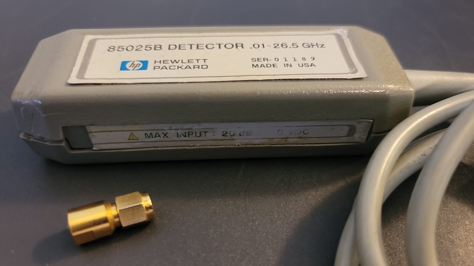 HP 85025A Detector 10 MHz to 18 GHz for sale online | eBay