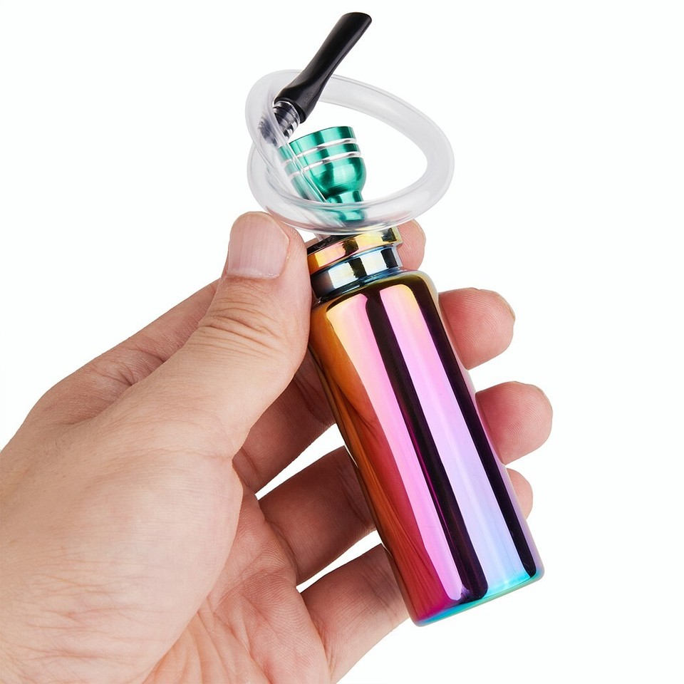 2PC Portable Mini Water Glass Bong With Box Smoking Pipes Tobacco ...