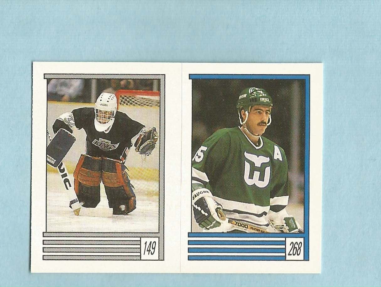 1989-90 OPC Hockey Sticker Kelly Hrudey #149 Goalie LA Kings Dave ...