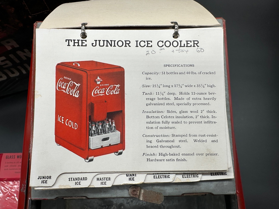1939 Coca Cola Salesman Cooler Sample | eBay