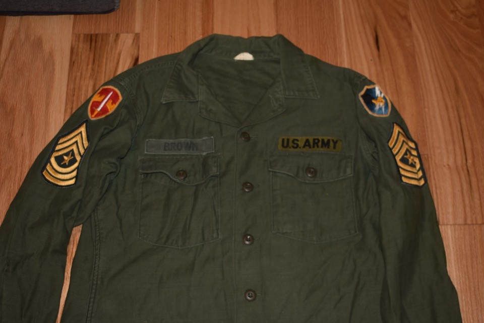 Vintage 1960s MACV 3rd RRU Intelligence Vietnam Army Shirt Uniform ...