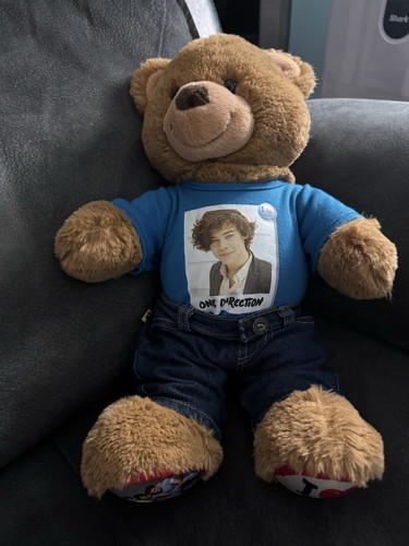 One Direction 1D 2013 Retired Build a Bear 16" Heart Brown Teddy Bear ...