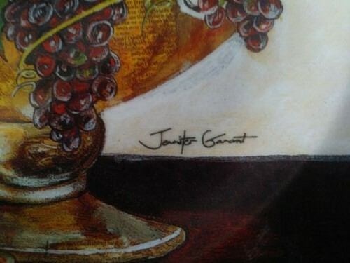 Set of 2 Cypress Home Jennifer Garant Plates 8" Grapes in a Vase | eBay