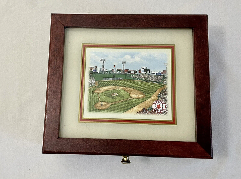 Eglomise Designs Wooden Painted Lid Keepsake Box: Boston Red Sox | eBay