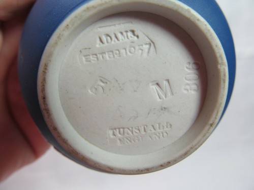 Adams Tunstall England 2 Pieces Blue Jasperware Coat of Arms British ...