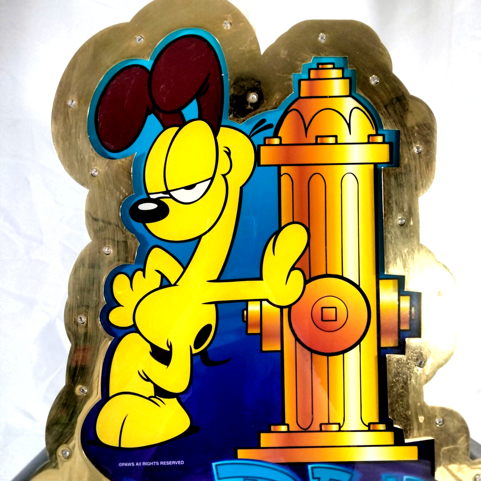 Odie's Revenge Garfield Slot Machine Marquee Lighted Sign Game Room ...
