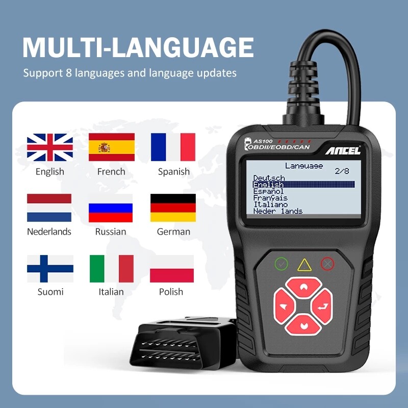 OBD2 Car Code Reader Automotive EOBD Scanner Check Engine Light ...