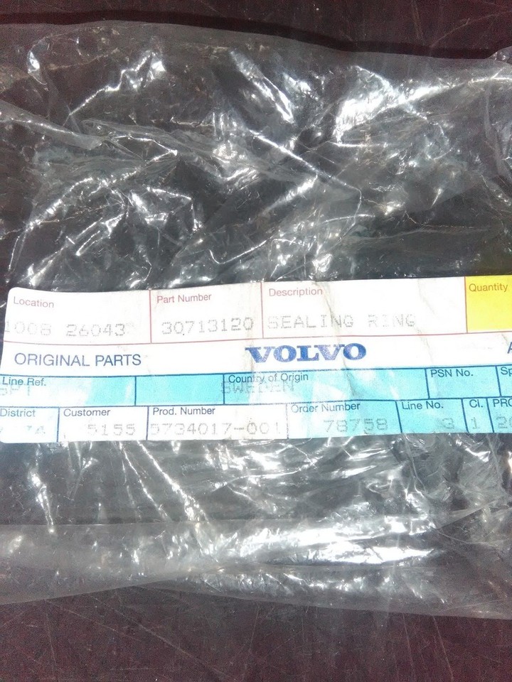 Genuine Volvo Sealing Ring # 30713120 | eBay