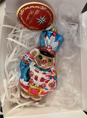 NIB Christopher Radko The Sweetest Salute #1020842 Gingerbread Man ...