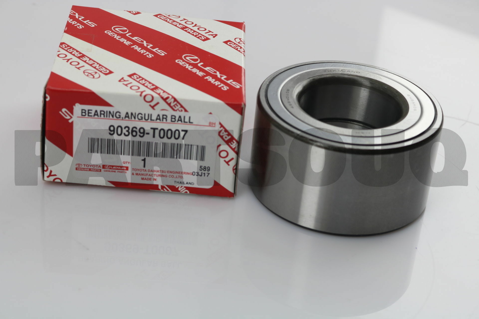 90369T0007 Genuine Toyota BEARING (FOR FRONT AXLE HUB), RH/LH 90369 ...