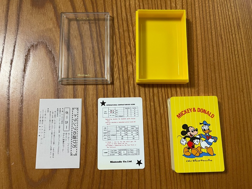 1970s? Nintendo Deck of Playing Cards - Mickey & Donaldo : Disney ...