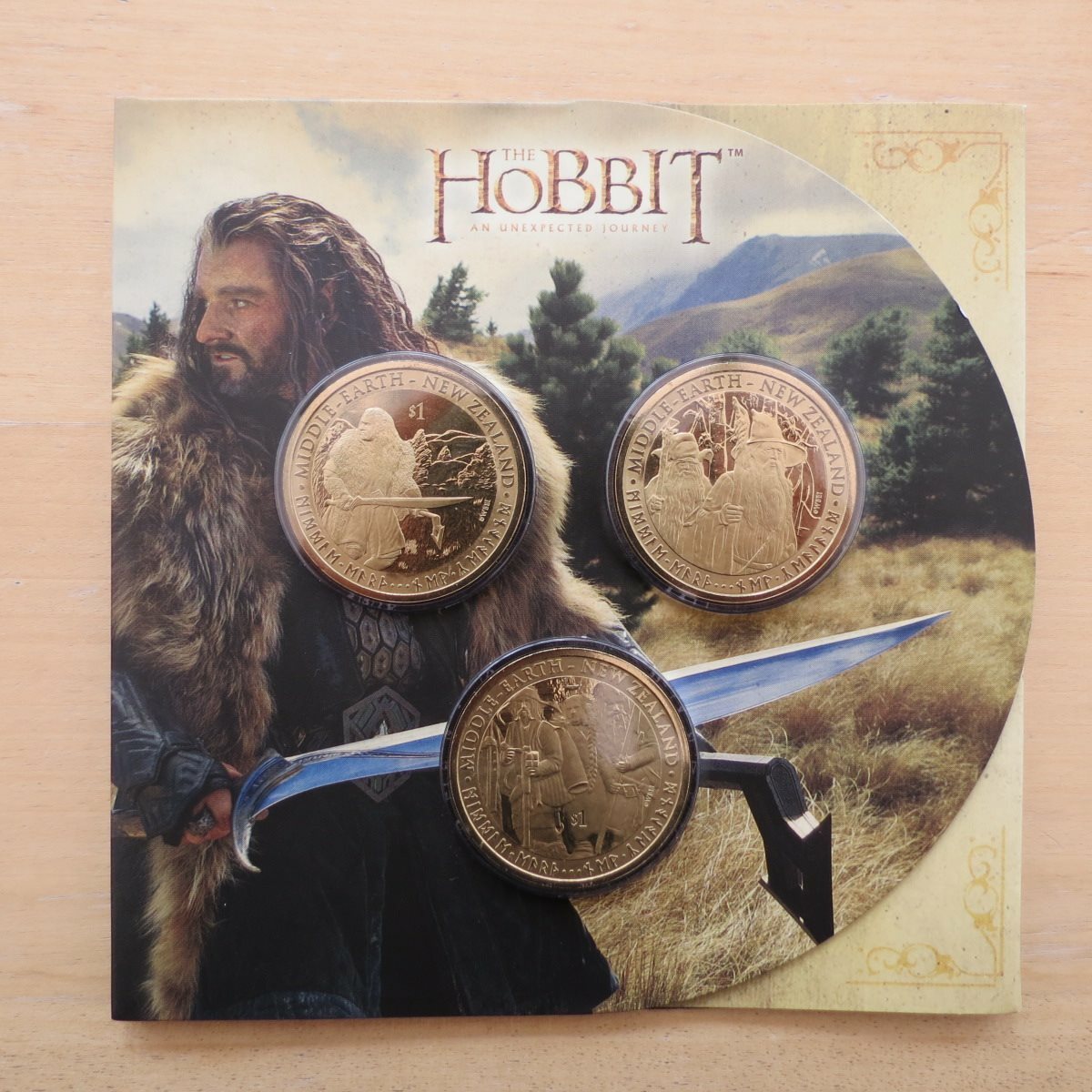 The Hobbit An Unexpected Journey Brilliant Uncirculated $1 Dollar Coins ...