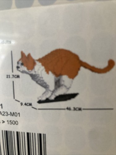 Jecka-building blocks for adults. Yellow And White Running Cat | eBay