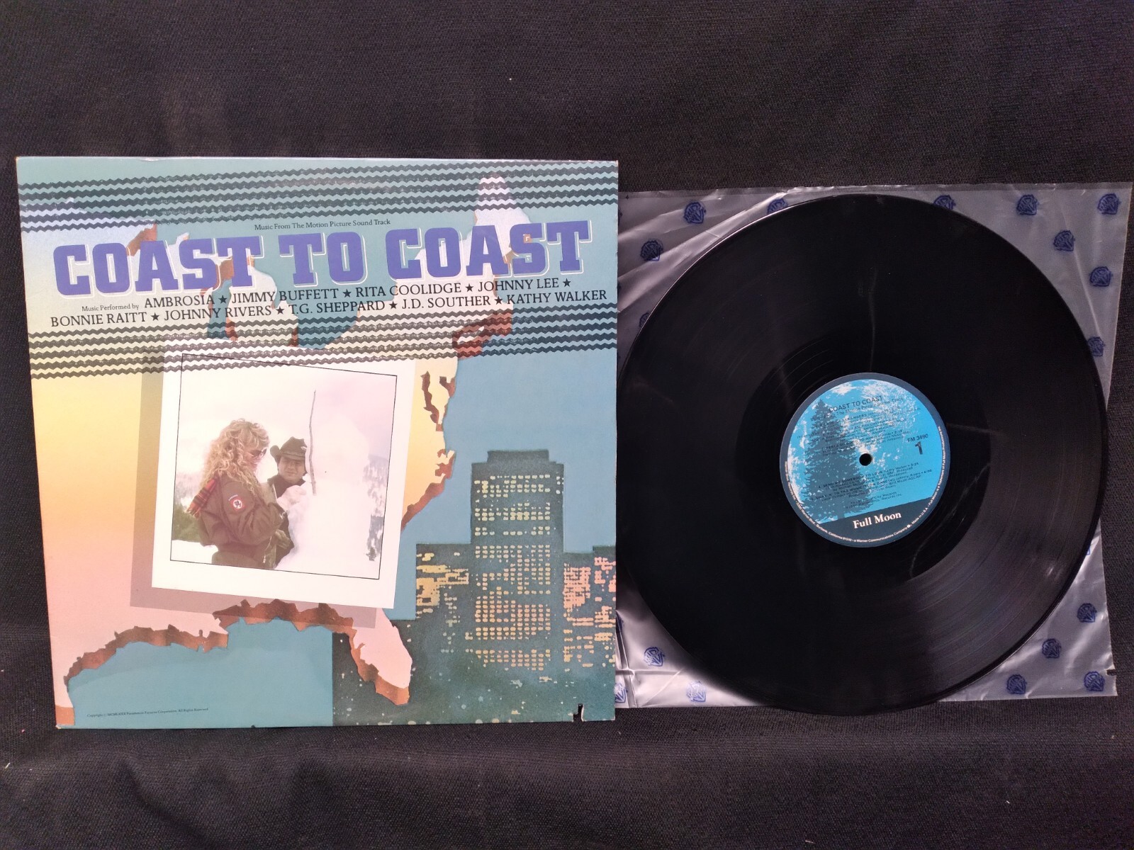 Coast To Coast Motion Picture Soundtrack vinyl LP Full Moon records FM ...