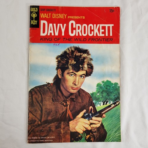 Walt Disney Davy Crocket Comic Book Vintage 1955 1969 Gold Key Fess ...