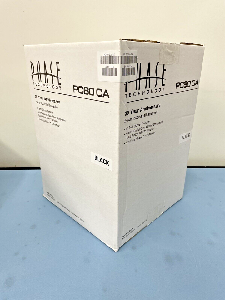 Phase Technology PC60 CA Limited Edition Audiophile Bookshelf Speaker ...