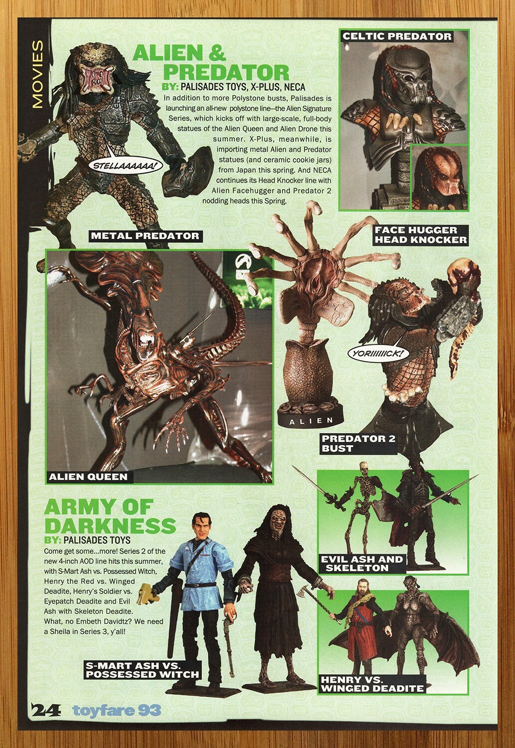 2005 Palisades Alien & Predator/Army of Darkness Figures Print Ad ...