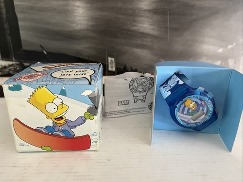 Bart Simpson The Simpsons Talking Watch, New in box , 2002, Burger King ...