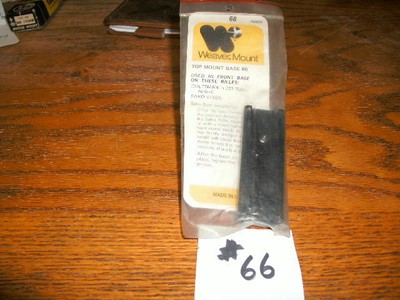 Weaver #66 Front Scope Mount Base In 223 Coltsman (Sako Action), Sako ...