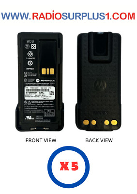 5 x Motorola Original PMNN4490 Impres Lithium 2900Mah IS Battery for ...
