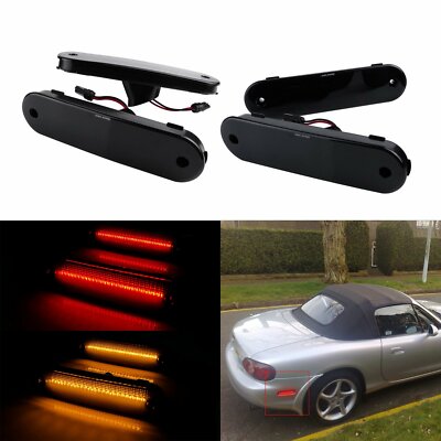 4x Fit Mazda Miata MX-5 1990-2005 LED Front Rear Side Marker Turn ...