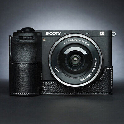 Handmade Genuine Leather Half Camera Case Cover Bag For Sony A6700 | eBay