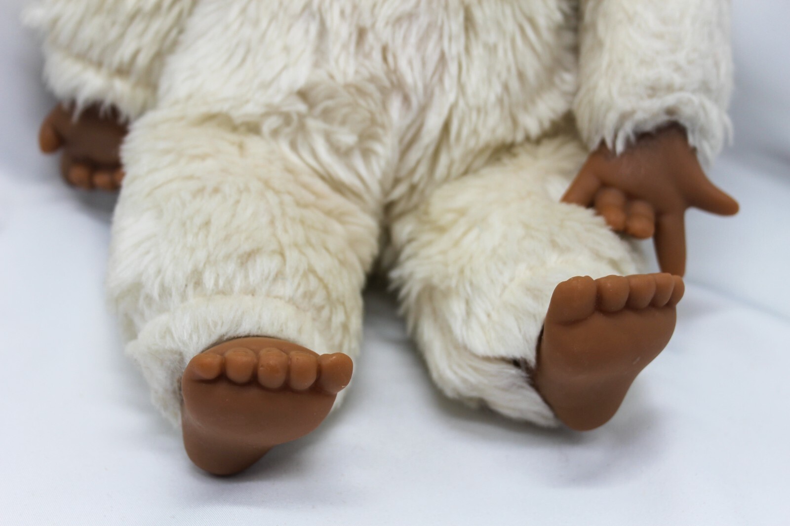 TRUE VINTAGE Monchichi weiß mit rosa Lippen 1970er Jahre Stofftier ...