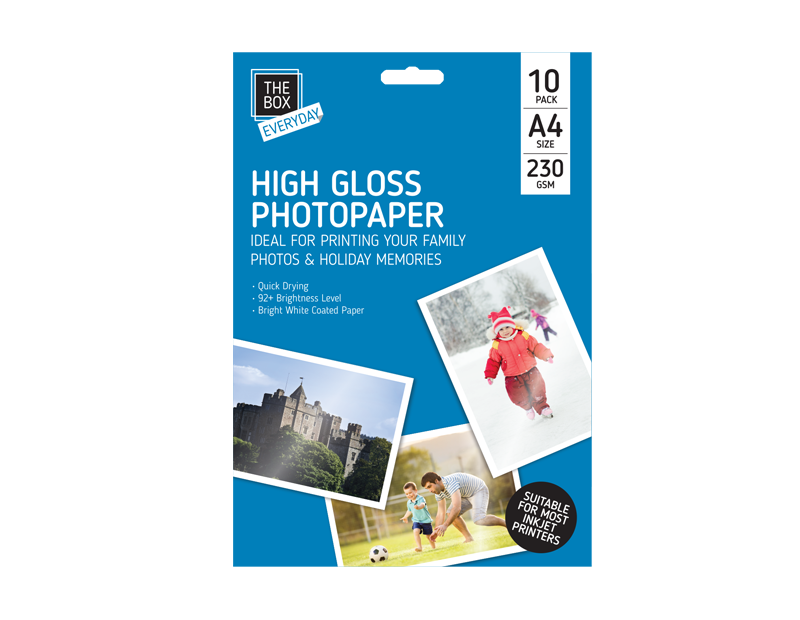 New 10 Sheets High Gloss Photo Paper Suitable For Most Inkjet Printers ...