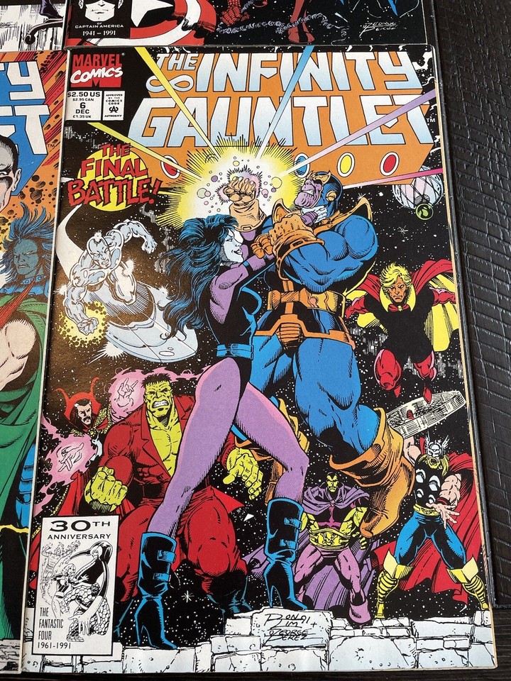 Marvel Comics Infinity Gauntlet Series Issues #1 - 6 ~ 1991 Thanos | eBay