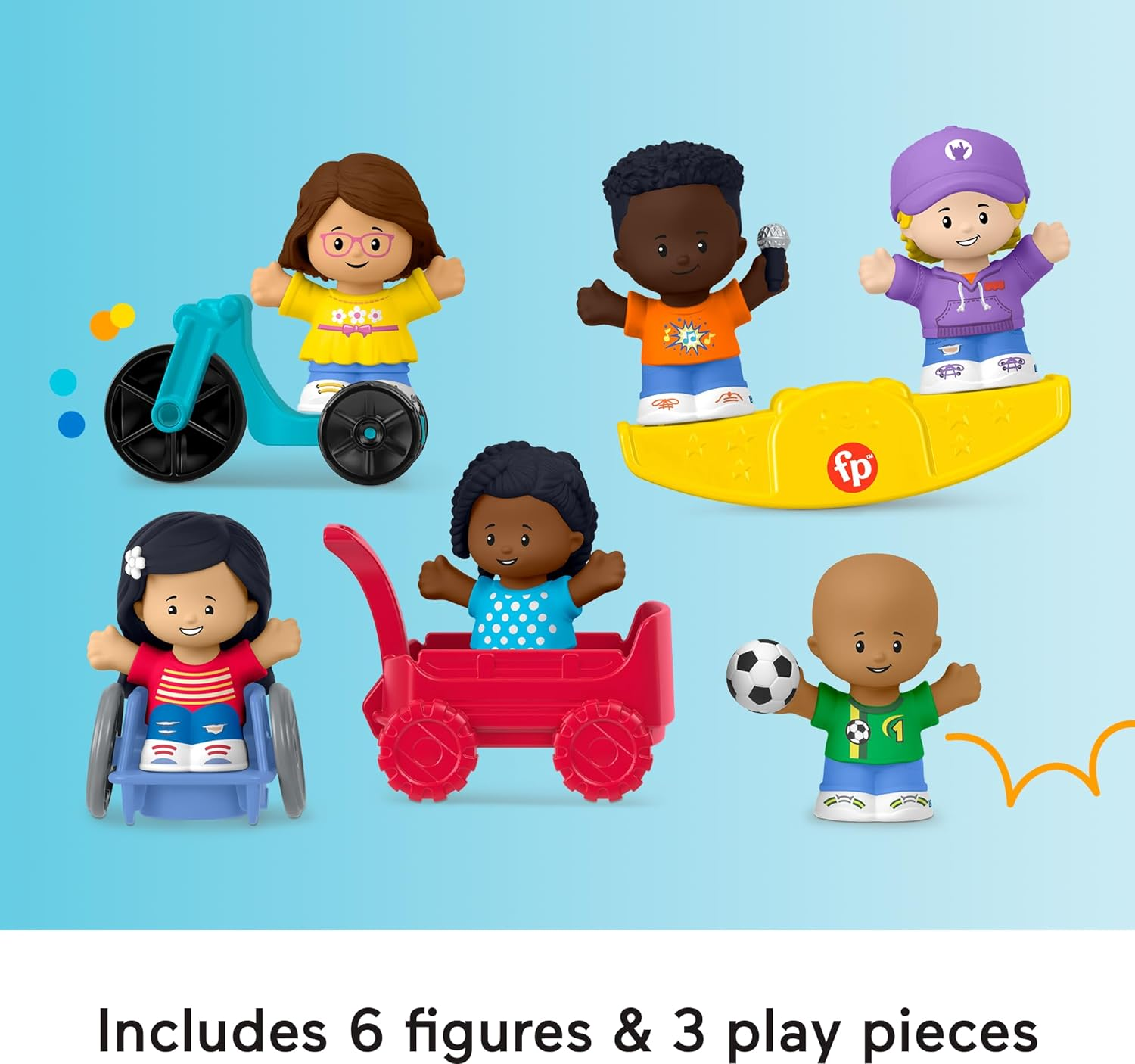 Toddler Toys Play for All Figure and Accessory Pack 9-Piece Set for ...