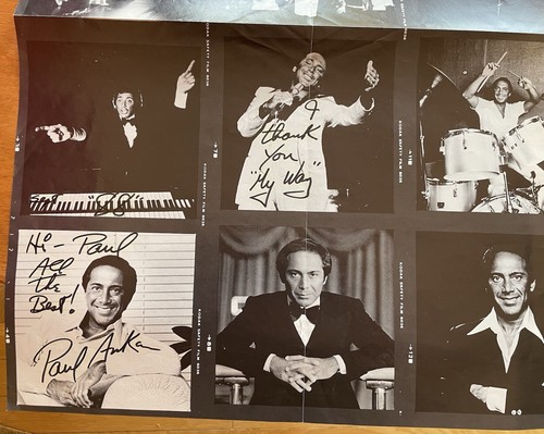 " My Way" Singer Paul Anka Autograph Poster | eBay
