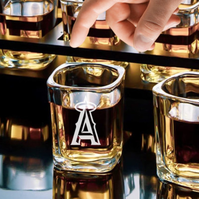 Custom Engraved Los Angeles Angels Shot Glass – 2.2 oz Square Shot ...
