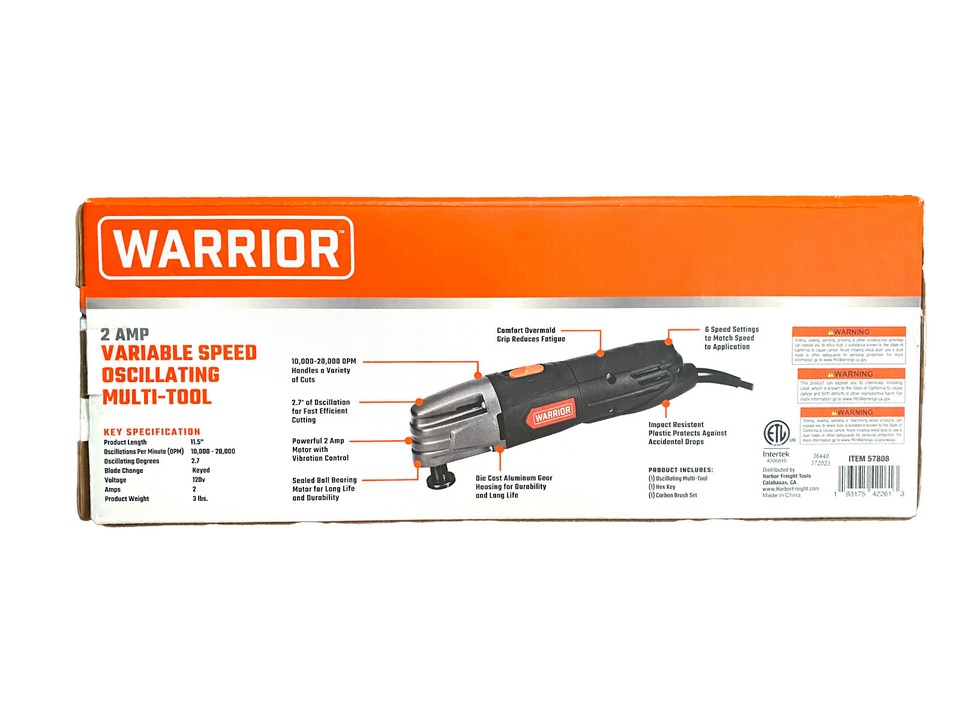 WARRIOR 2 Amp Variable-Speed Oscillating Multi-Tool | eBay
