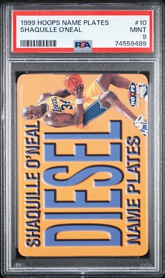 1999 NBA Hoops Shaquille O’Neal Name Plates MINT PSA 9 HOF Lakers | eBay