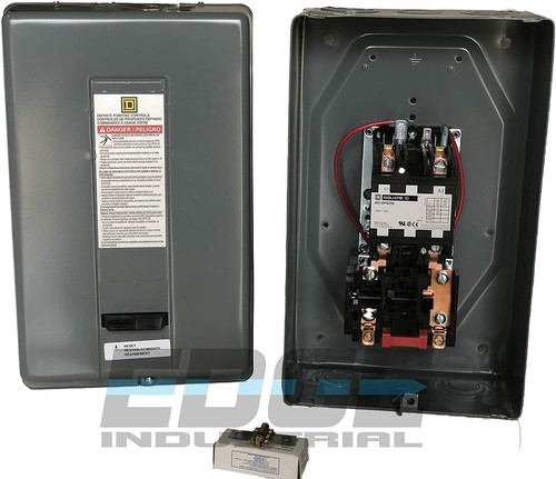 SQUARE D MAGNETIC STARTER 8911DPSG52V09 8911DPSO52V09 10HP 1 PHASE ...