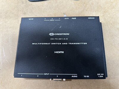 Crestron HD-TX-301-C-E DM Lite Transmitter and 3x1 Auto-Switcher for ...