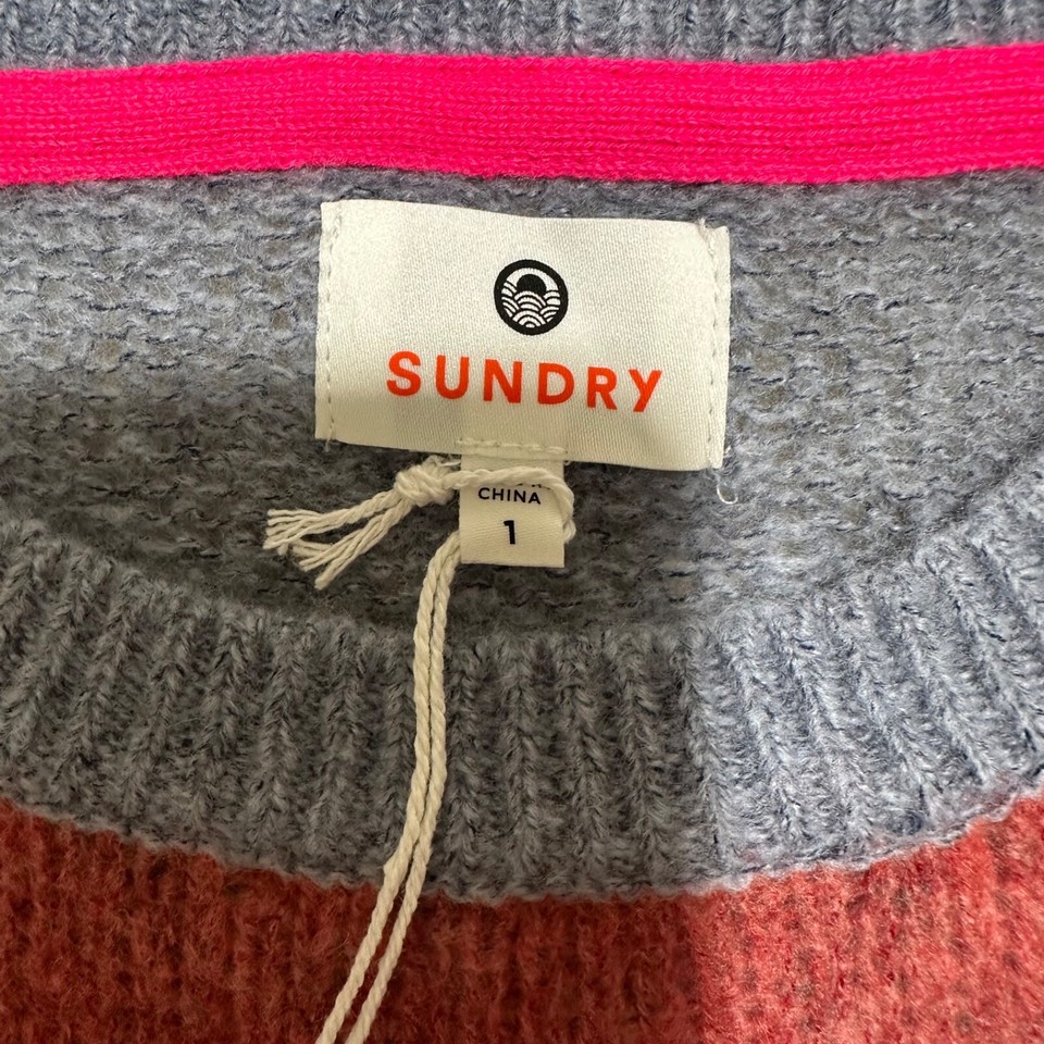Sundry Wool Cashmere Blend Colorblock Sweater Sundry Size 1 (Small 4-6 ...