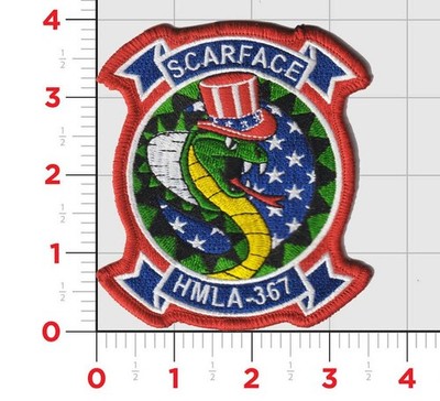 Officially Licensed USMC HMLA-367 Scarface 4th of July Patch | eBay
