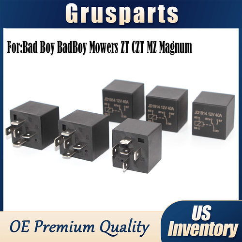6Pcs 5 Terminal 40A Relay Fit Bad Boy BadBoy Mowers ZT CZT MZ Magnum ...
